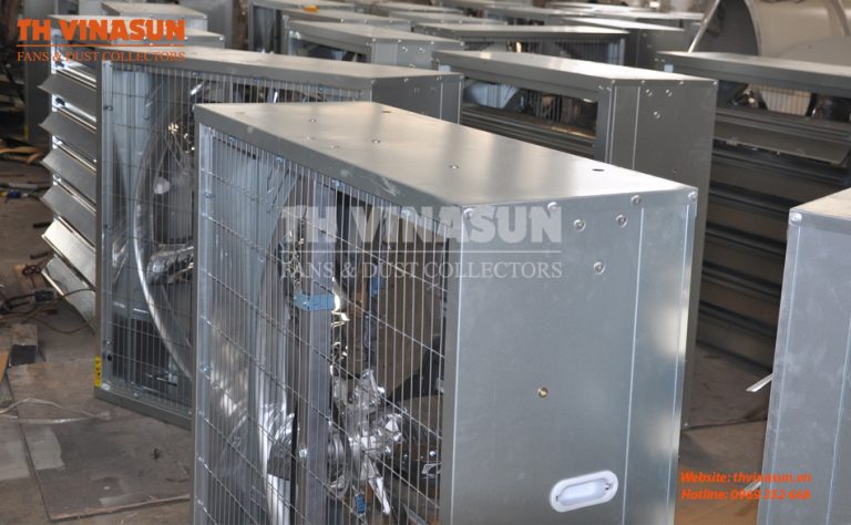 Quạt thông gió 500x500: Quạt vuông công nghiệp giá xưởng - TH Vinasun